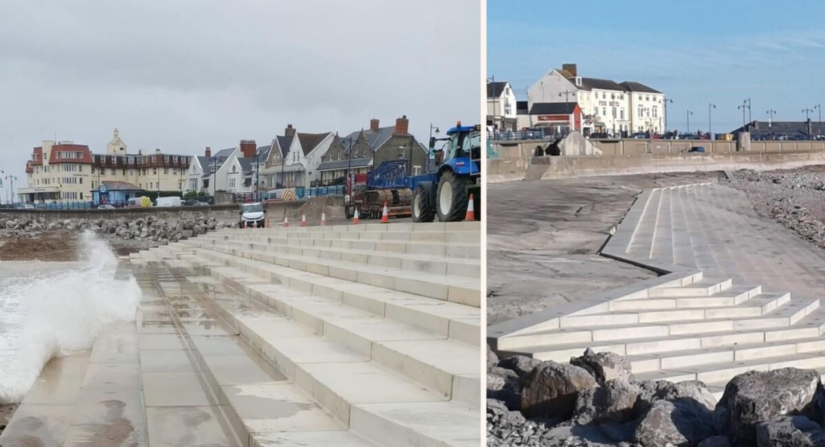 New Sea Defence for Porthcawal – Banagher Precast